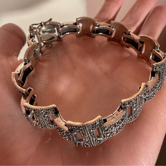 Estate | Jewelry | Vintage Art Deco Revival Sterling Silver Marcasite ...
